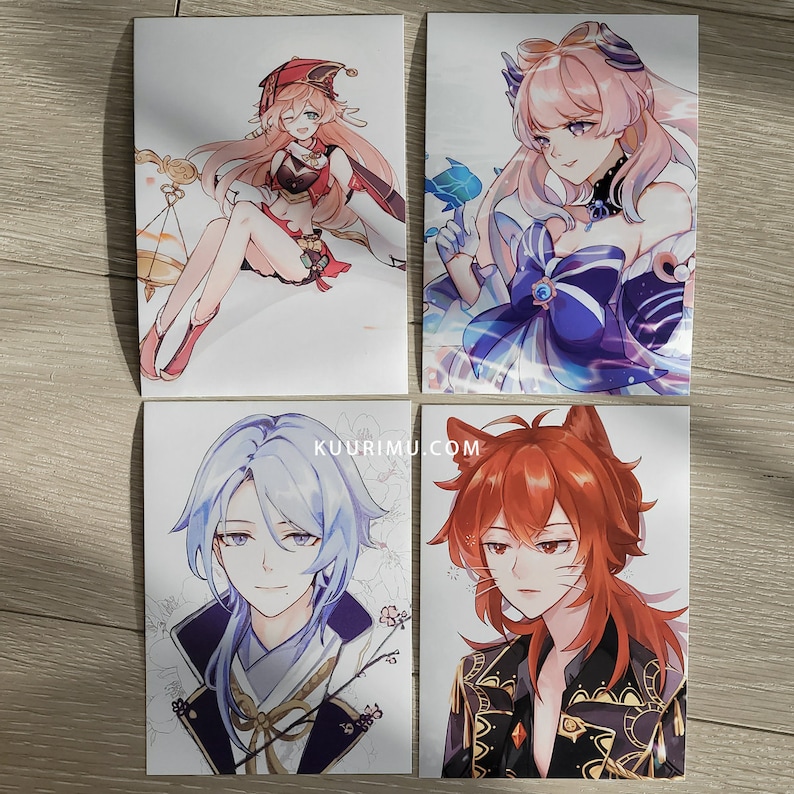 Genshin Impact Prints - 5x7 Postcard - Etsy