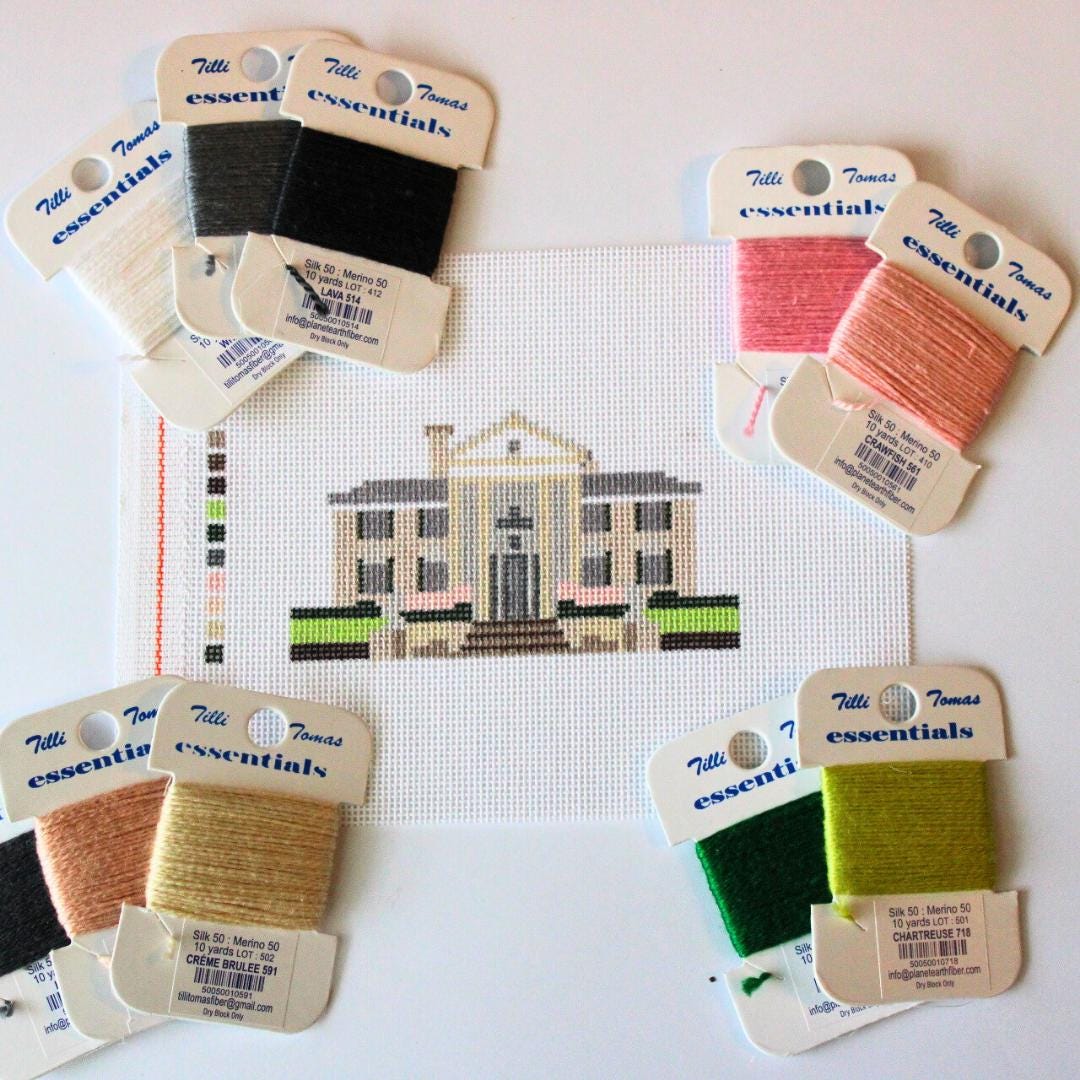 Pre-order: Elvis Presley's Graceland Mansion Hand-painted Needlepoint ...