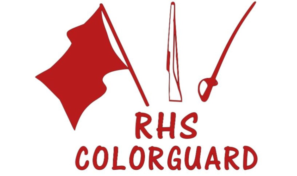 High School Color Guard Vinyl Sticker Color Guard Rifle | Etsy
