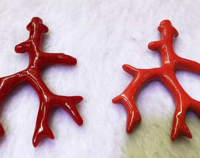 Large Hole10pcs Red Coral Jewelry Faceted Brick Squere Box - Etsy