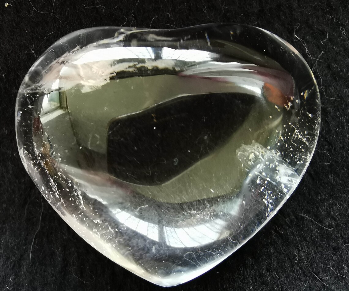 25mm 60mm Rock Crytal Quartz Heart Healing Crystal - Etsy