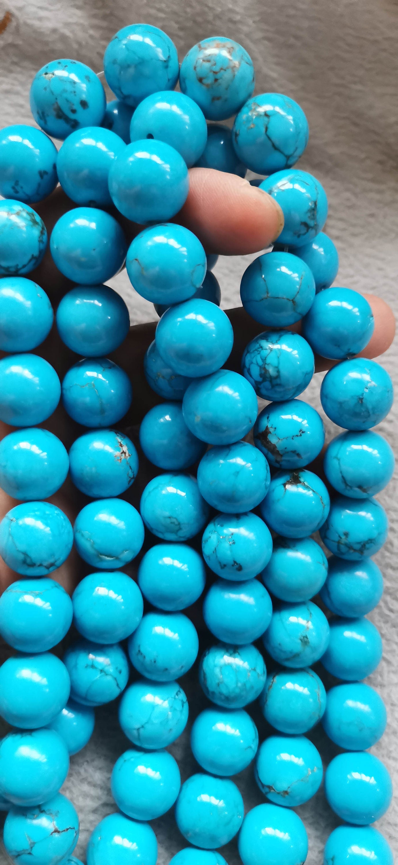 Blue Turquoise 4mm 6mm 8mm 10mm 12mm 14mm 16mm 18mm 20mm Round - Etsy