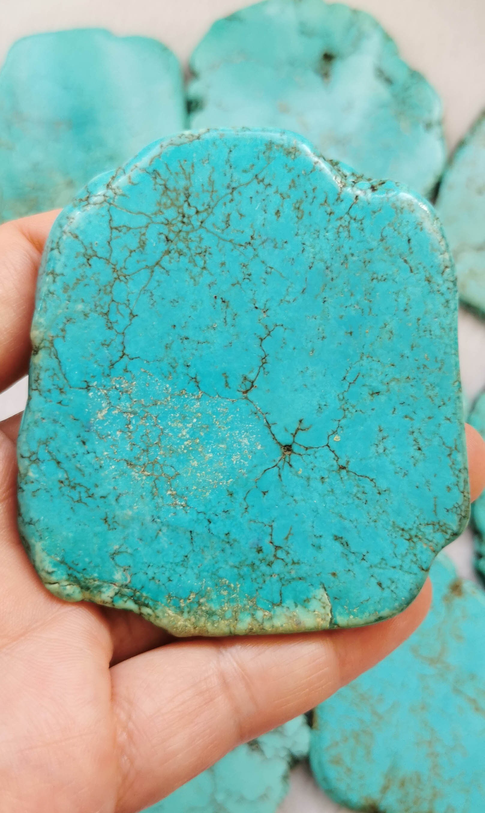 5pcs Rough Turquoise Sotne Undrilled Natural Freeform Slab - Etsy