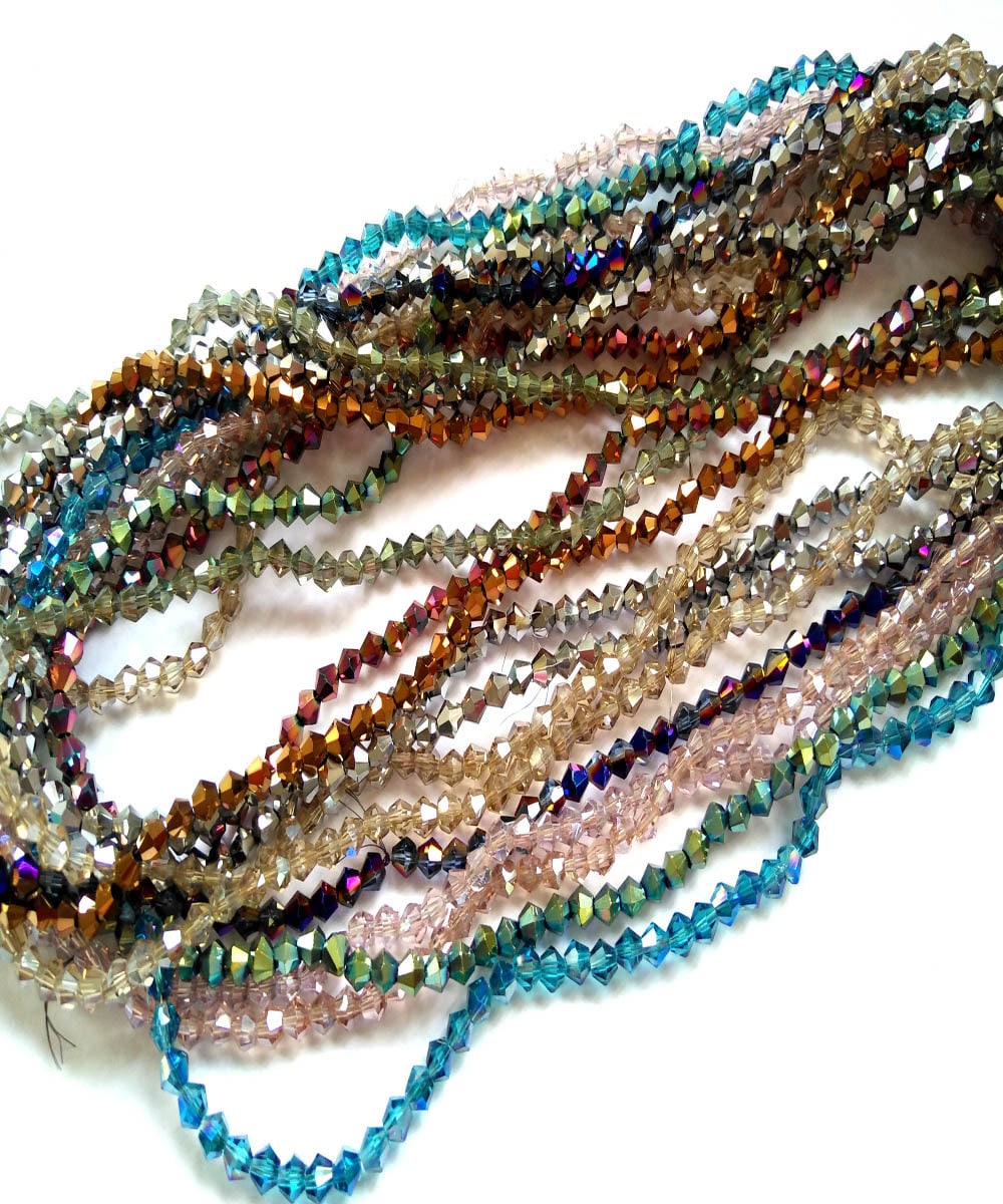 10strands 1200pcs Genuine Preciosa Bicone Crystal Beads 4mm - Etsy