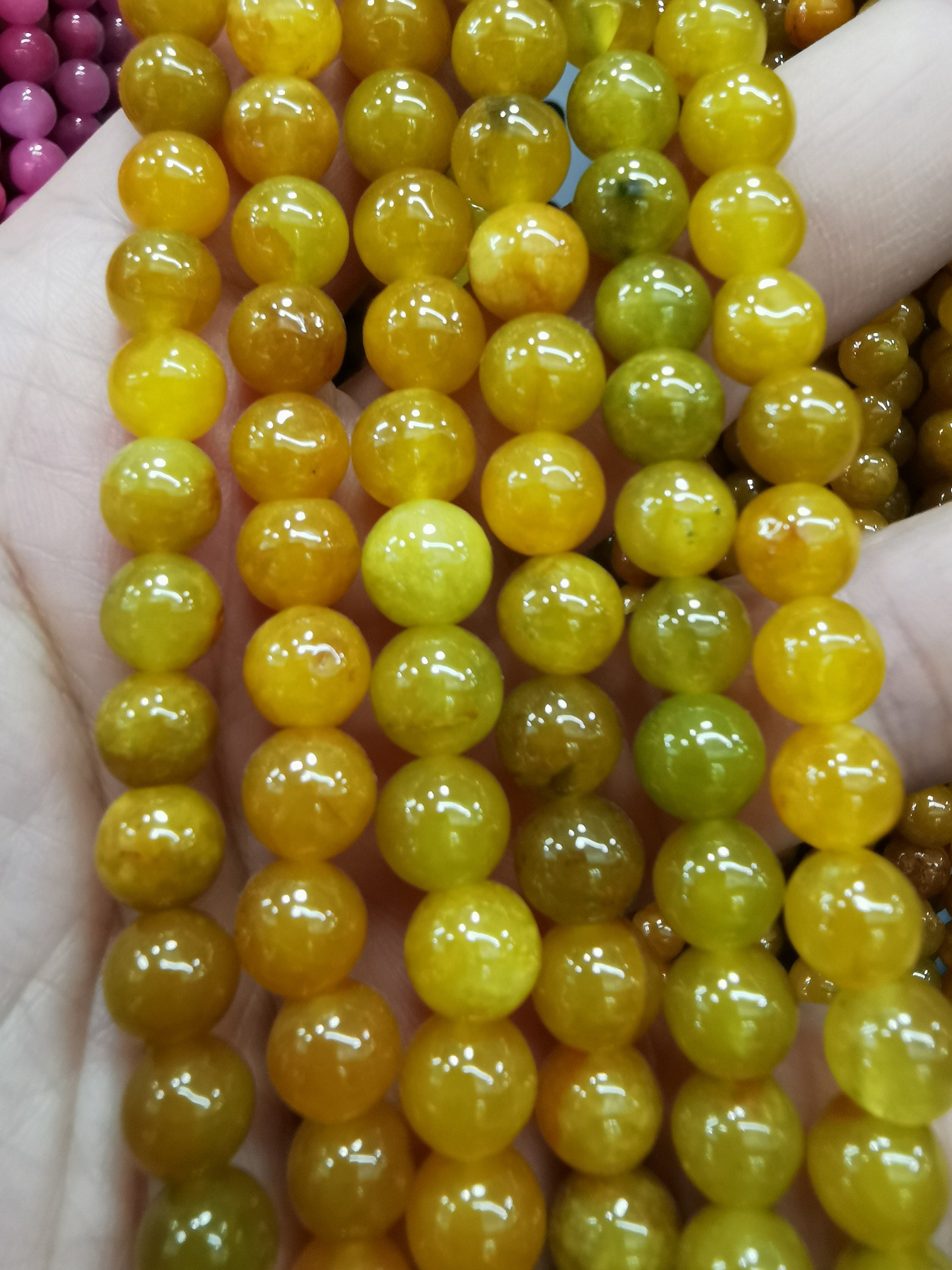 Natural Jade Jadeite Gemstone Round Beads 16inch 4mm 6mm 8mm - Etsy