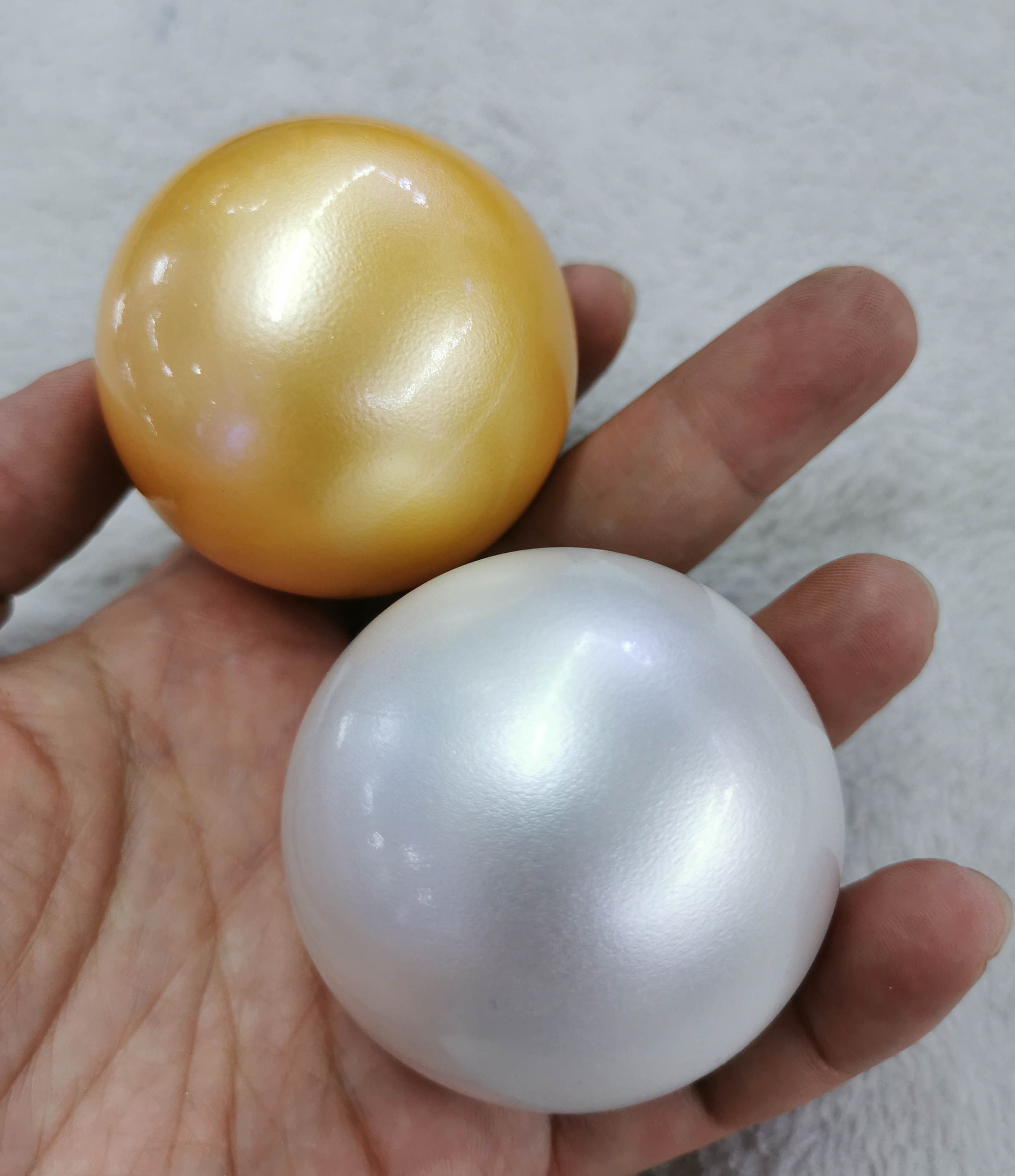 Large Natural Sea Pearl Jewelry Sphere Beads White-gold-yellow - Etsy