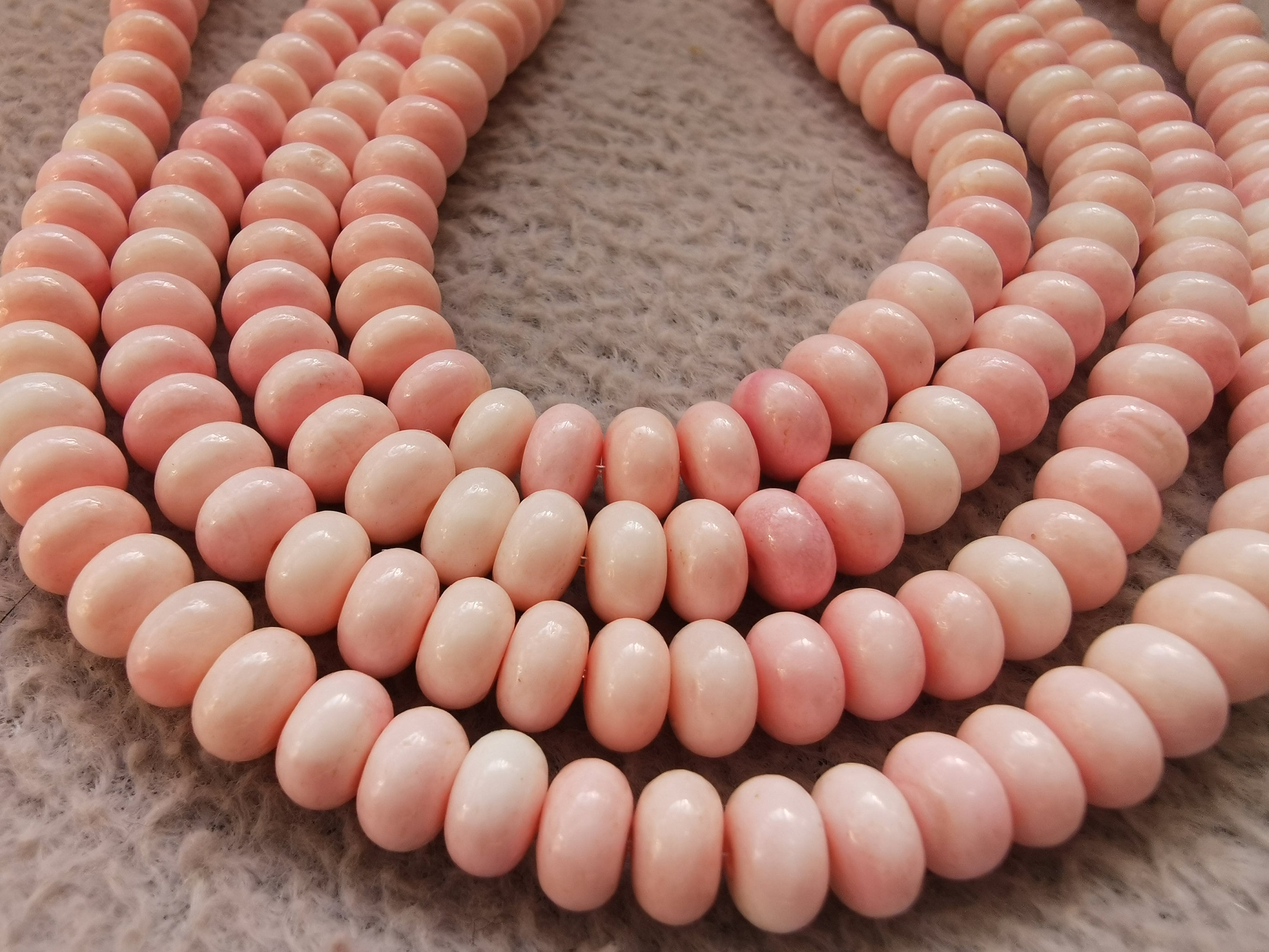 Real Natural Pink Conch Shell Beads Rondelle Shape 6mm 8mm Red Conch ...