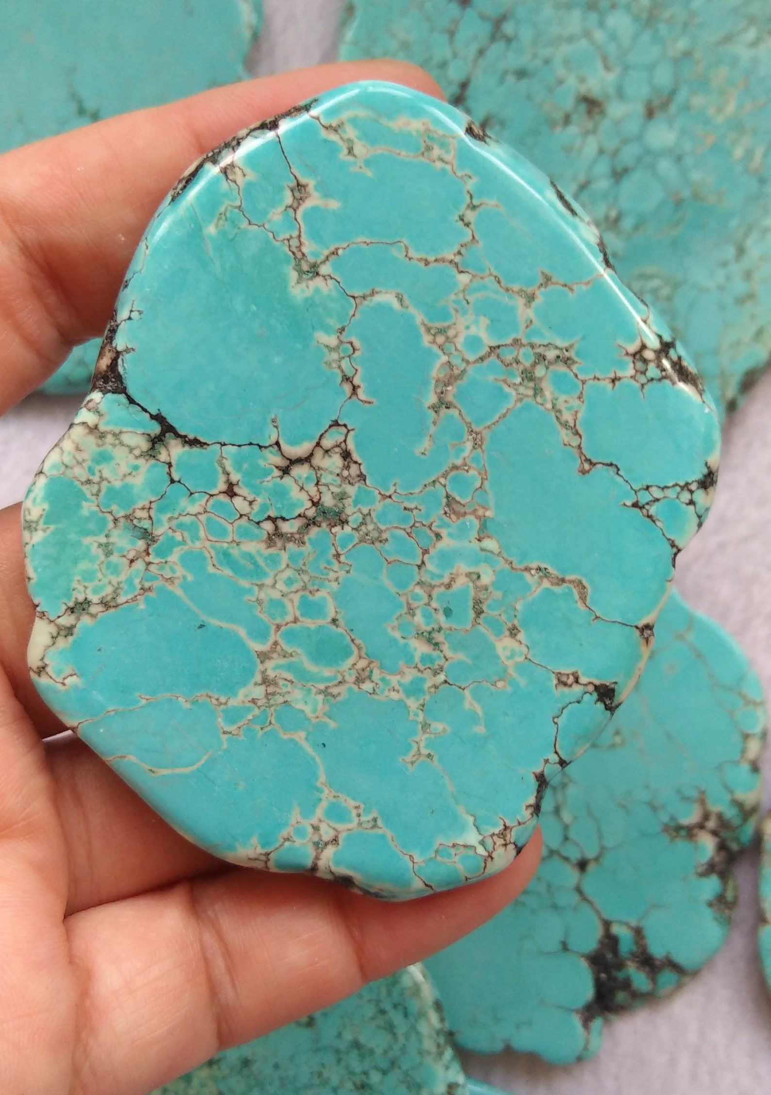 Wholesale-20pcs Turquoise Slab Freeform Marble Cabochon Bead - Etsy