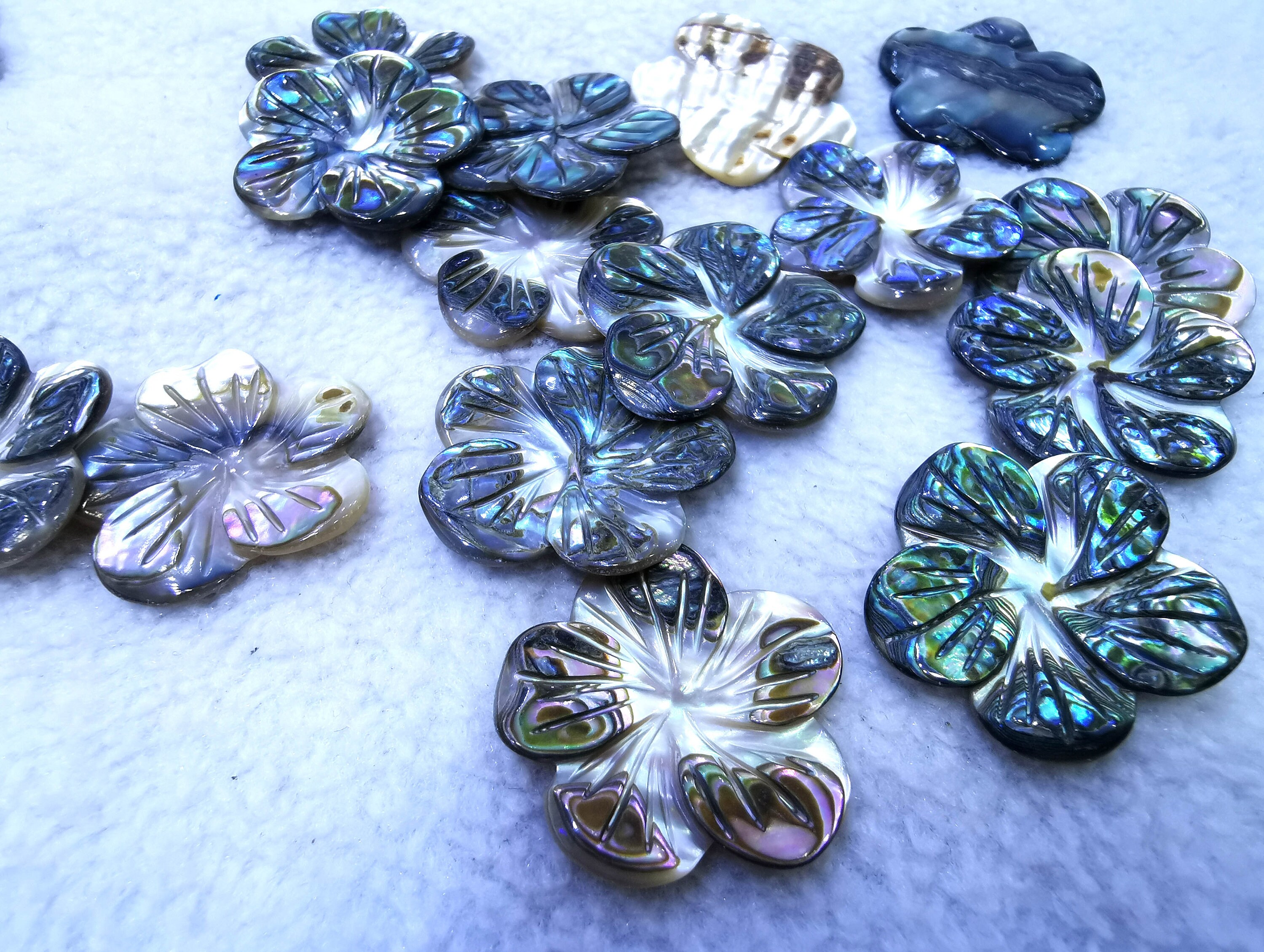 Drilled-6pcs 18mm Genuine Grey Black Pearl Shell Jewelry - Etsy