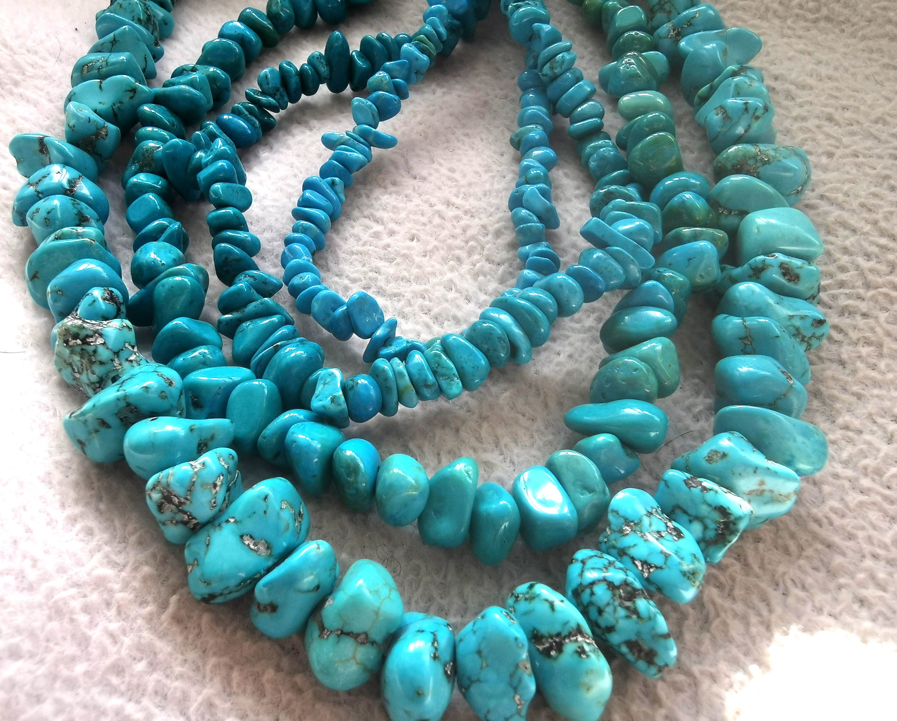 6mm to 25mm Turquoise Beadsfreeform Smooth Rough Rondelle | Etsy