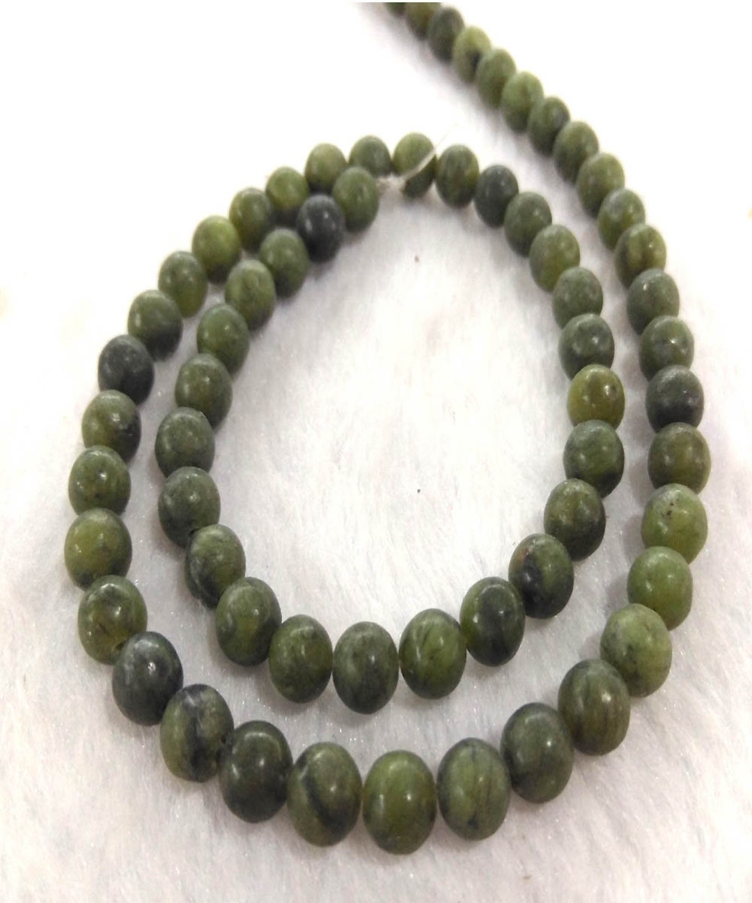 Genuine Canada Jadeite Nephrite Jade, Round Ball Green Jade Bead , 6mm ...