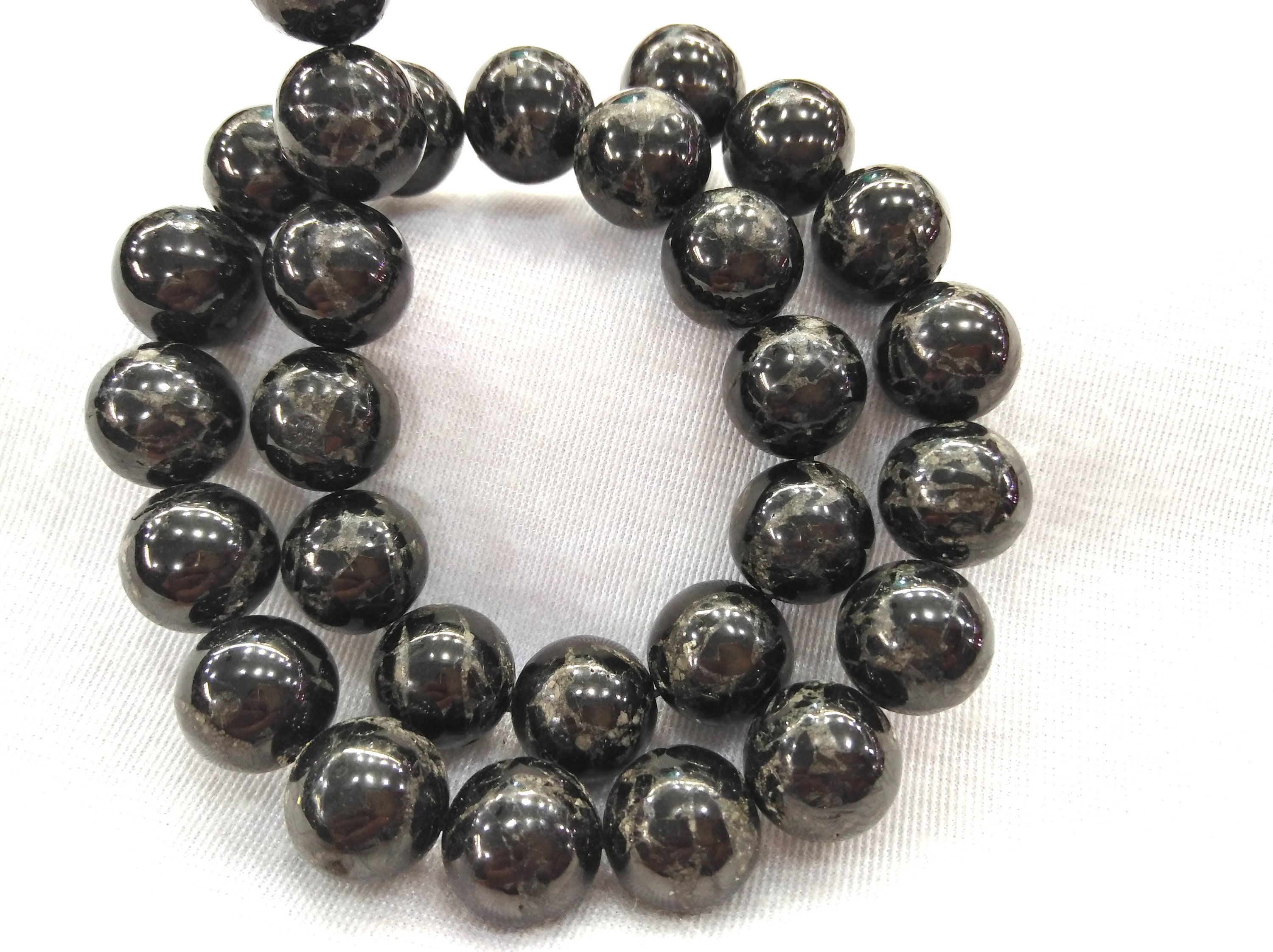 16inch Rare Natural Jet Quartz Gemstone Round Balls 4mm 6mm | Etsy