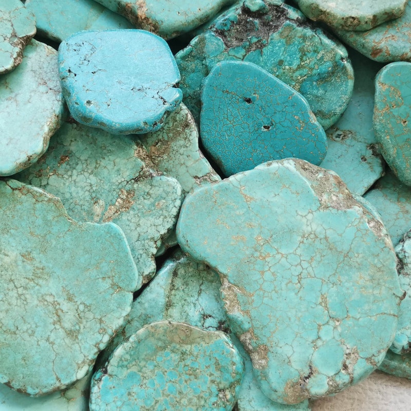 Turquoise Slab Belt - Etsy