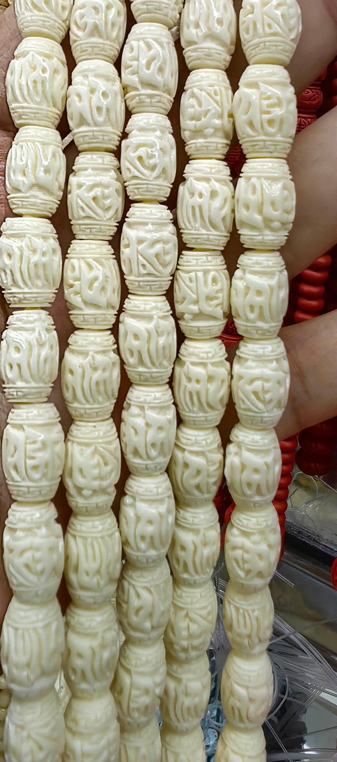 Cream White Bone Fish-cclabash Ivory White Synthetic Conch Rice ...