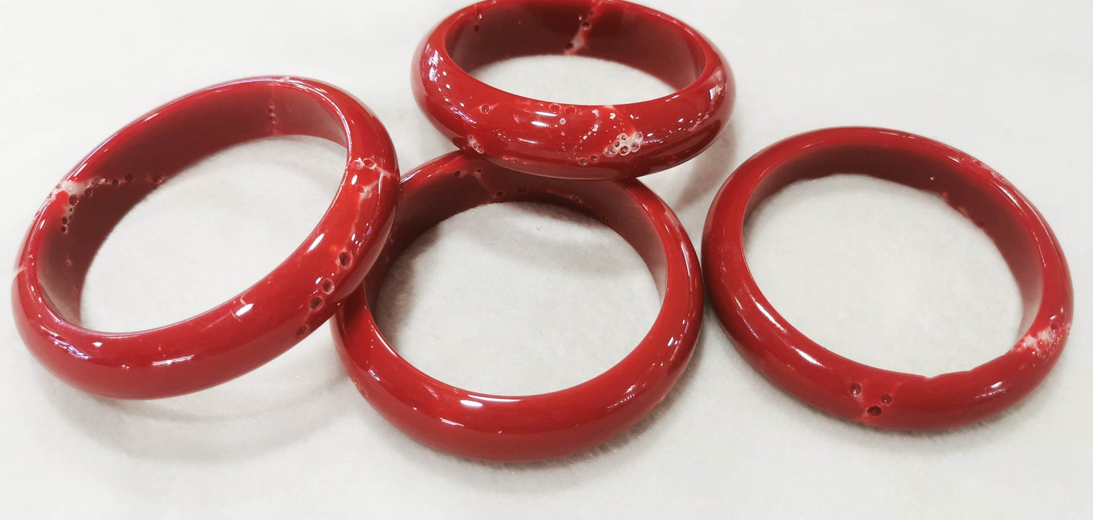 AAA Red Coral Bangle,band 54-64mm,coral Bangles ,handmade Jewelry ...