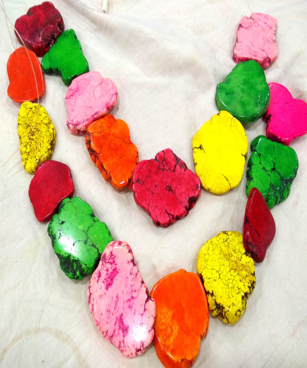 20 to 55mm Hot Red turquoise stone freeform slab nugget | Etsy