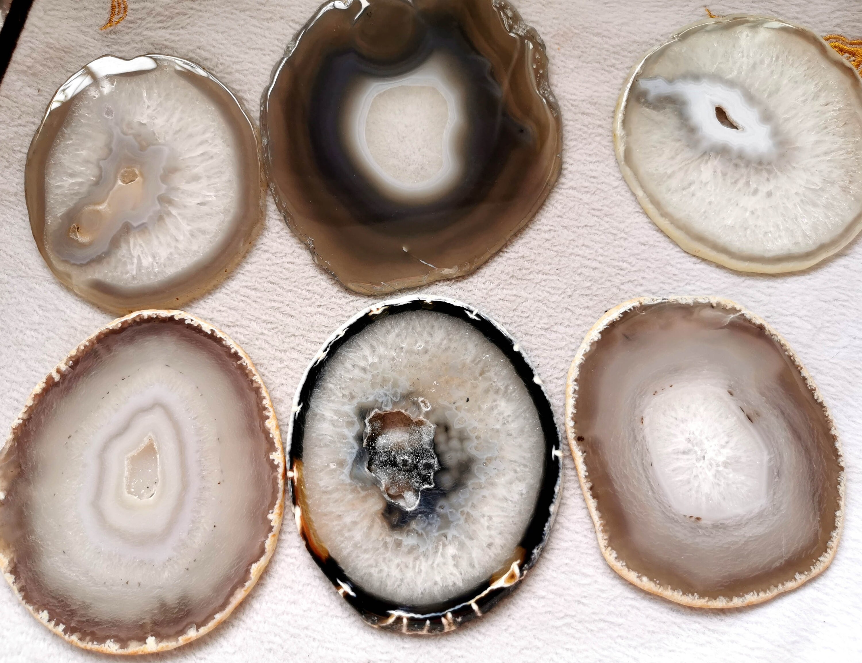 4PCS Natual Rock Agate Slices Coloured Geode Polished Slabs - Etsy