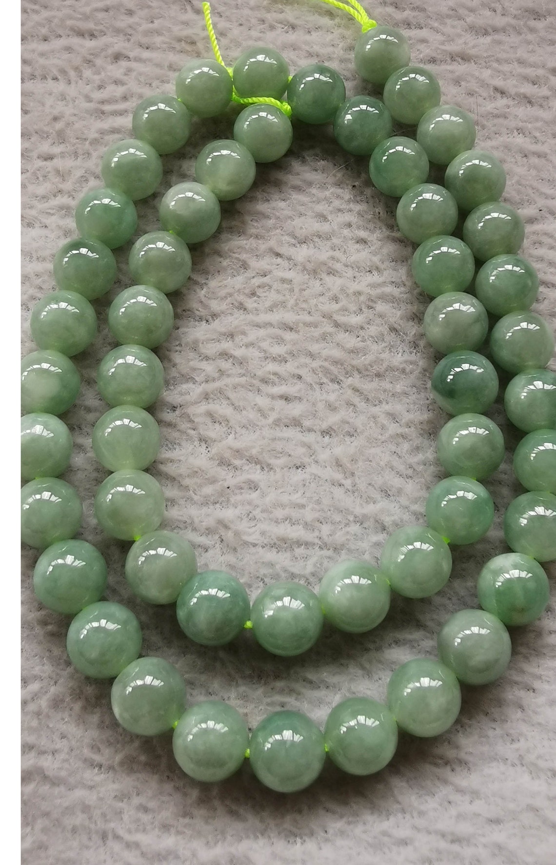 16inch Natural Burma Jadeite Round 6mm 8mm 10mm 12mm 14mm Green ...