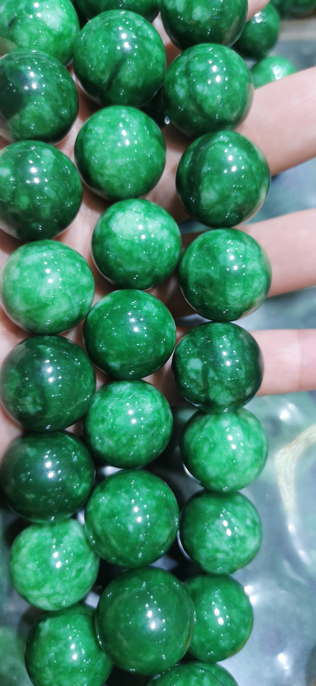 Dark Emeral Green Jade Jadeite Gemstone Crystal Round Beads 16inch 4mm ...