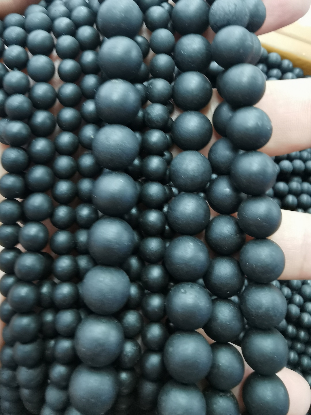 Matte Natural Shungite Set Wholesale Round Natural Beads 6mm 8mm 10mm ...