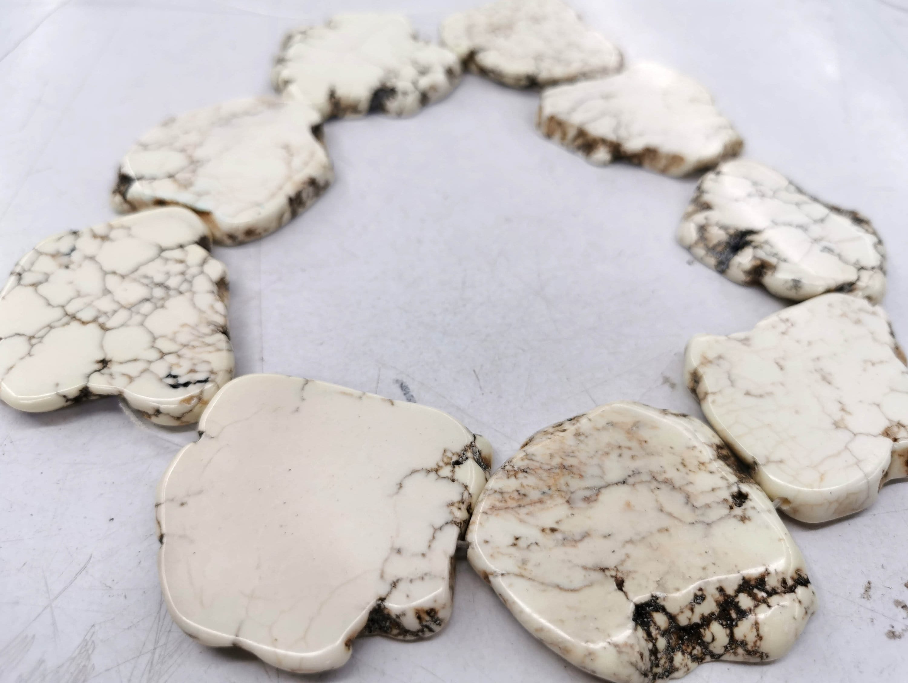 Large Ivory White Turquoise Stone Freeform Slab Nugget | Etsy