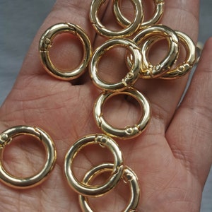 10pcs- Spring Gate Ring, Push Gate Ring, 12mm 18mm 25mm Round Circle ...