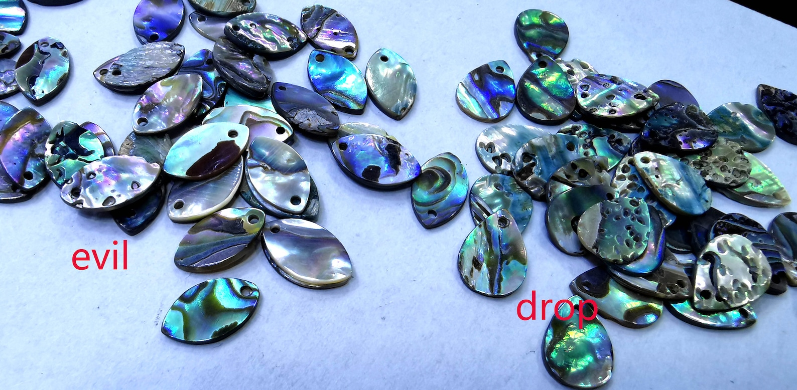 24pcs Genuine Abalone Shell Jewelry Evil Eye Round Disc Drop - Etsy