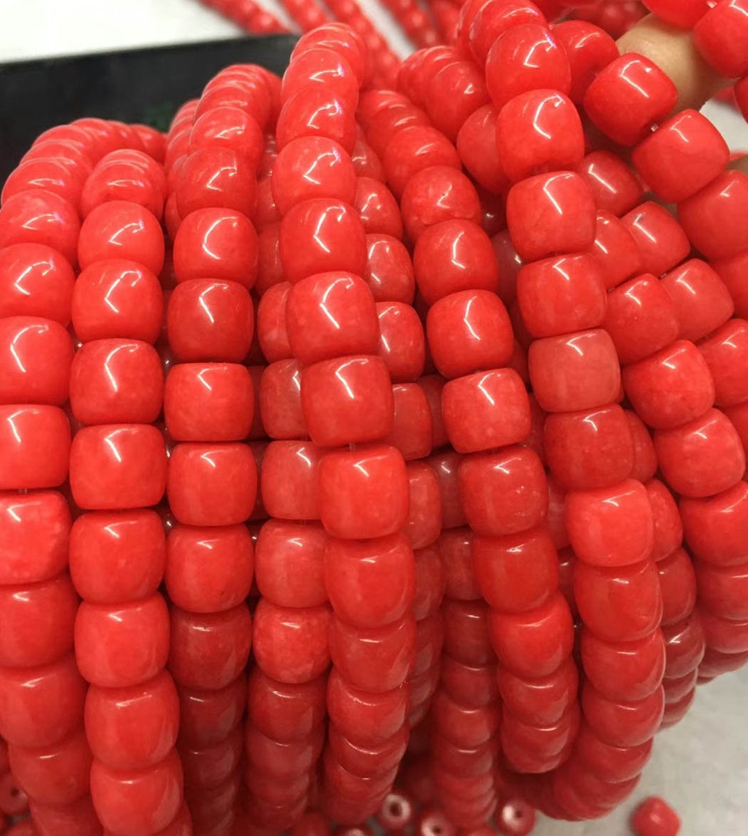 16inch --red Coral -canary Yellow Candy Jade Rondelle Jade, Yellow ...