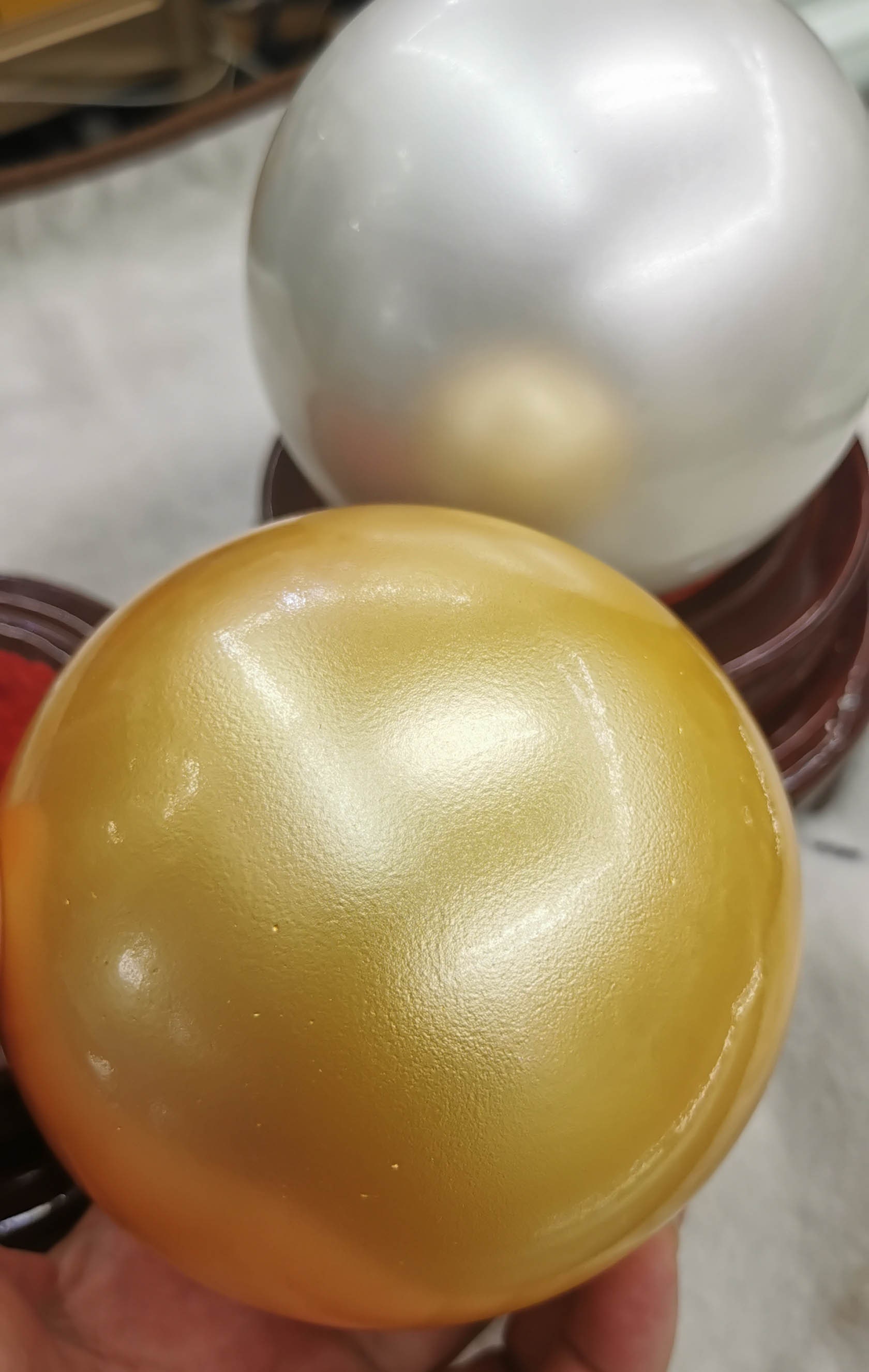 Large Natural Sea Pearl Jewelry Sphere Beads White-gold-yellow - Etsy