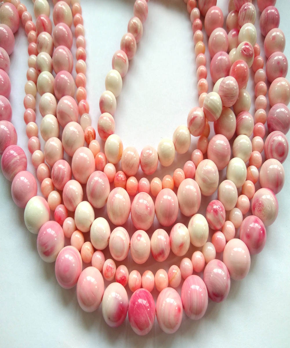 Pink Conch Shell Beads: Round DIY Jewelry Supplies (4-12mm) - Etsy