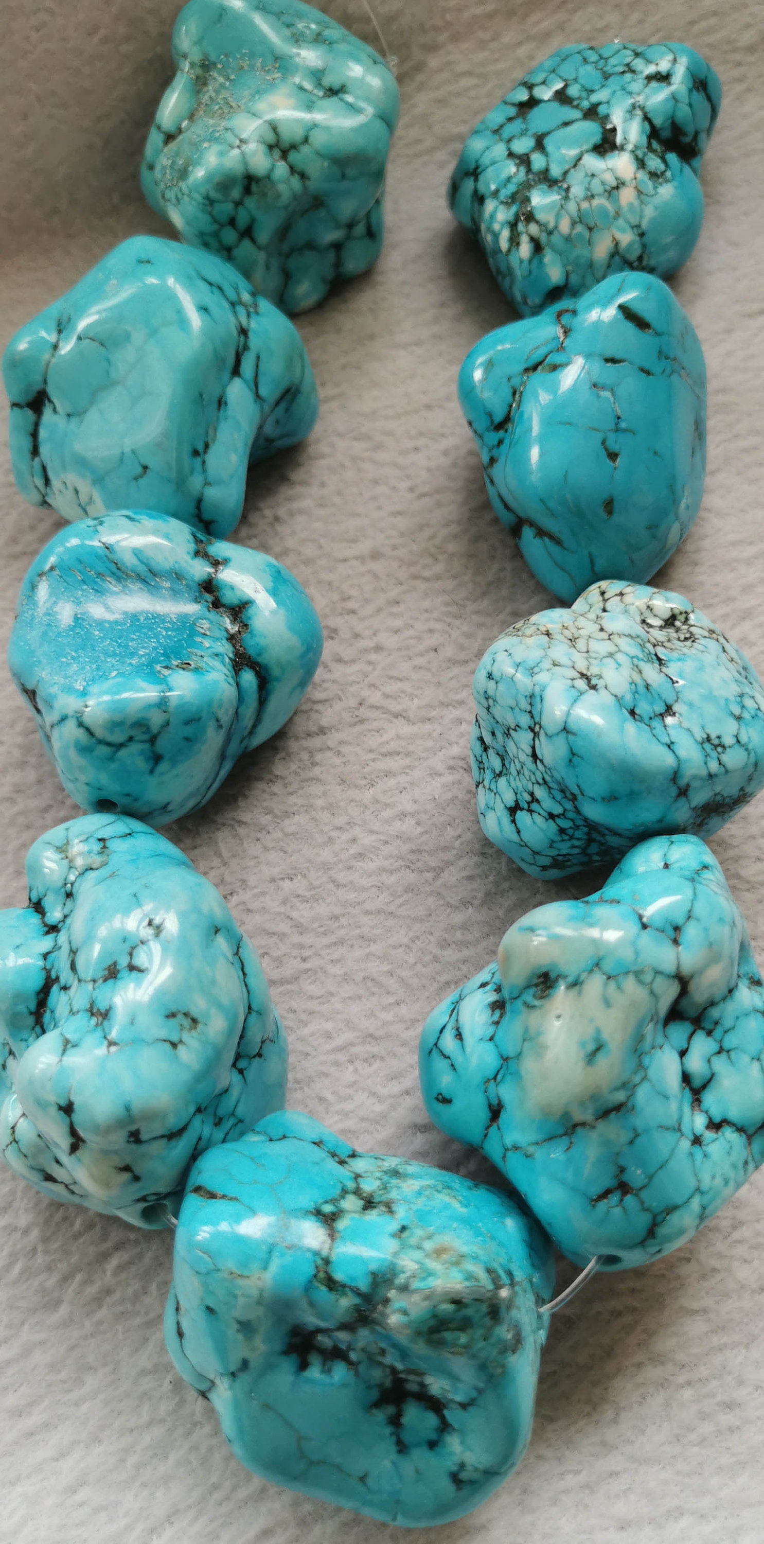Large Raw Turquoise Stone Freeform Nuggets Drilled Turquoise - Etsy