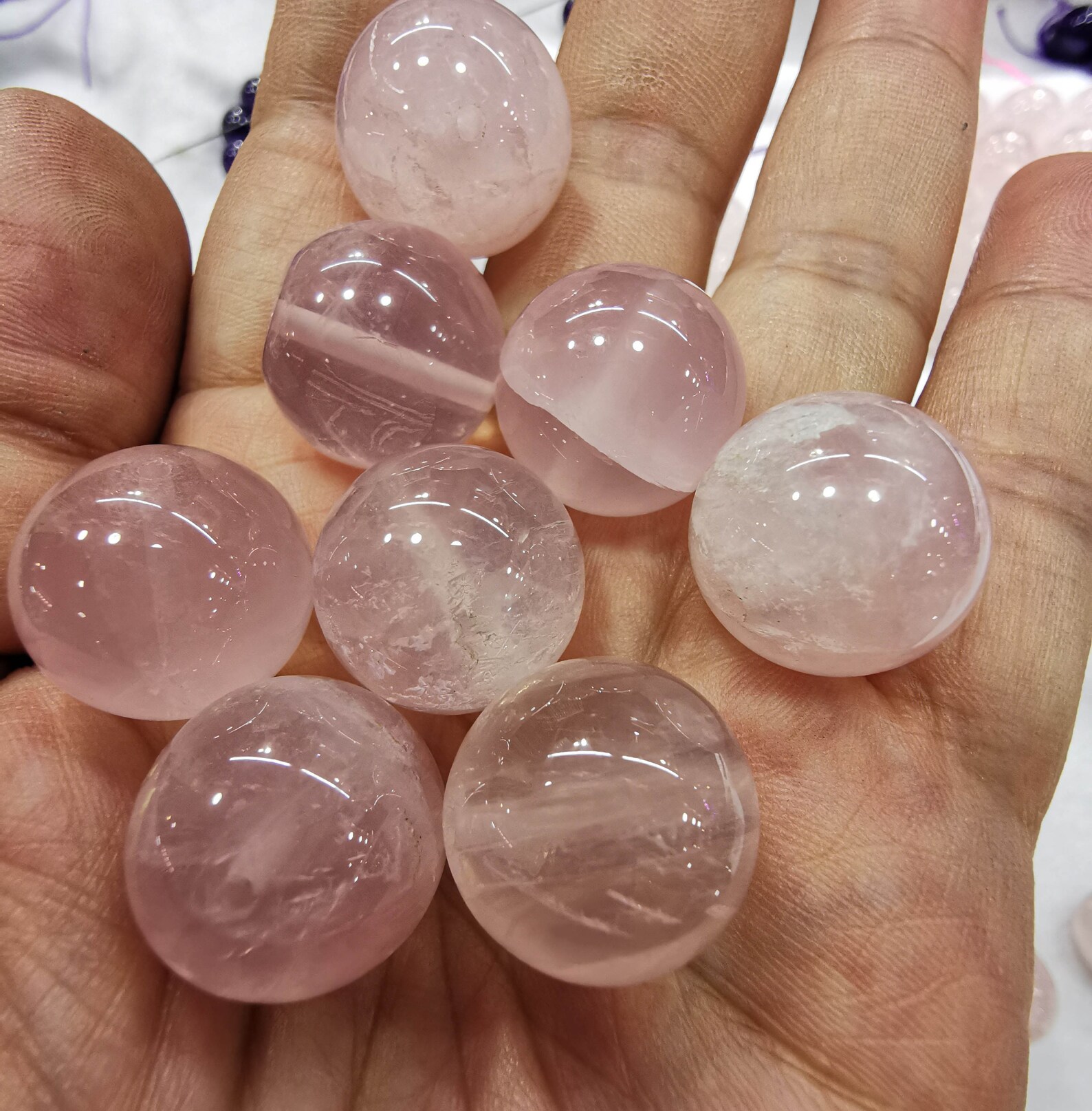 18mm to 4mm Natural Pink Rose Quartz Round Beads Smooth - Etsy