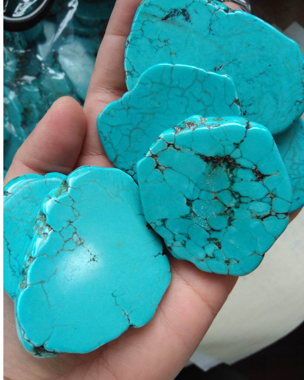 5pcs Rough Turquoise Sotne Undrilled Natural Freeform Slab - Etsy