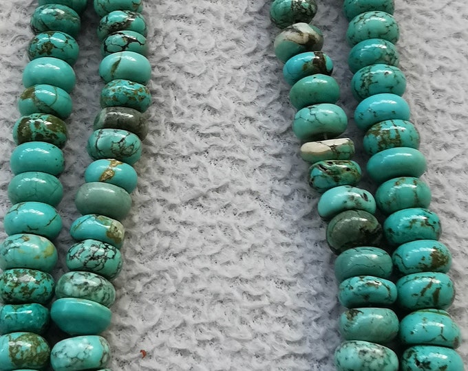 18inch Rough Turquoise Disc Heishi Loose Bead Spacers Charm - Etsy