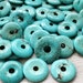 4pcs Turquoise Stone Donut Choker Necklace Pendant, Donut Circle ...