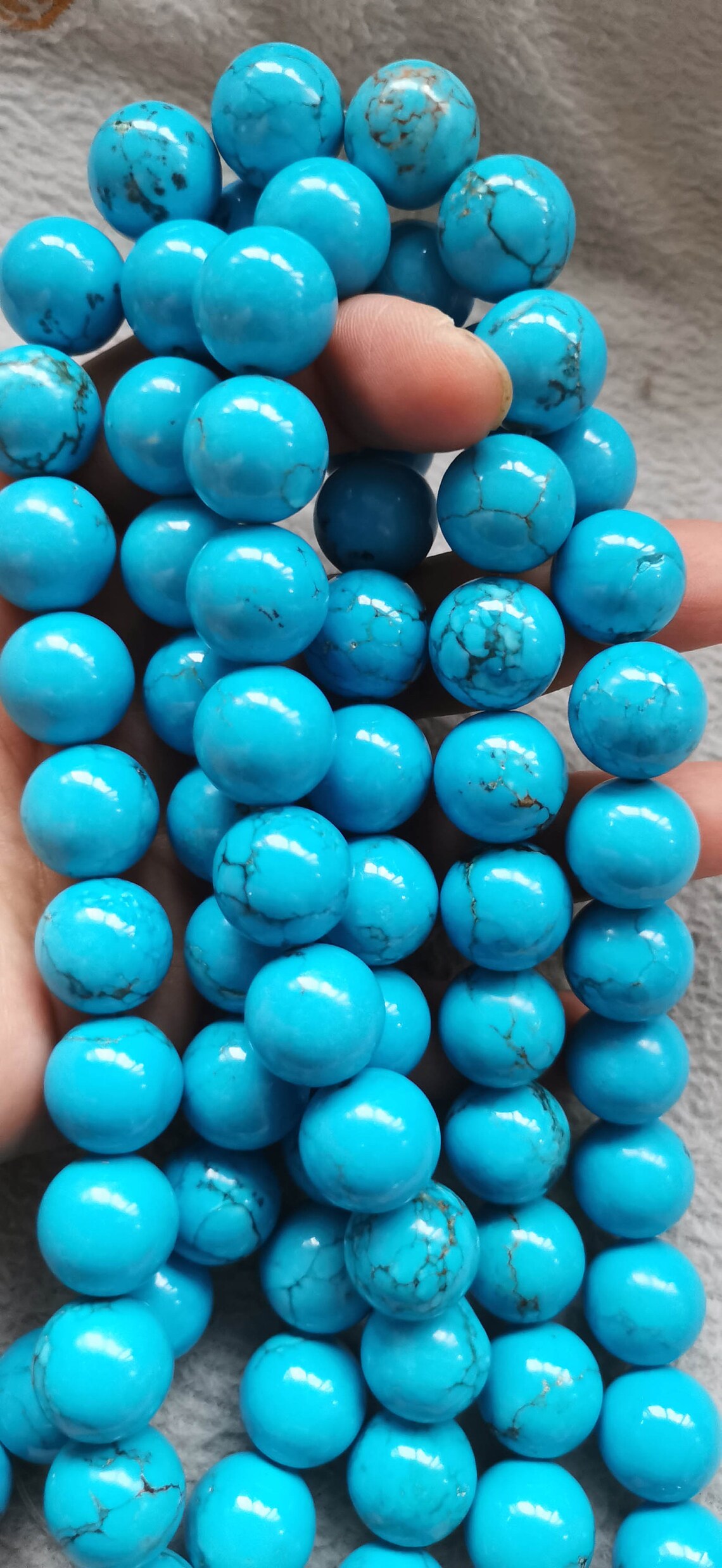 Blue Turquoise 4mm 6mm 8mm 10mm 12mm 14mm 16mm 18mm 20mm Round - Etsy