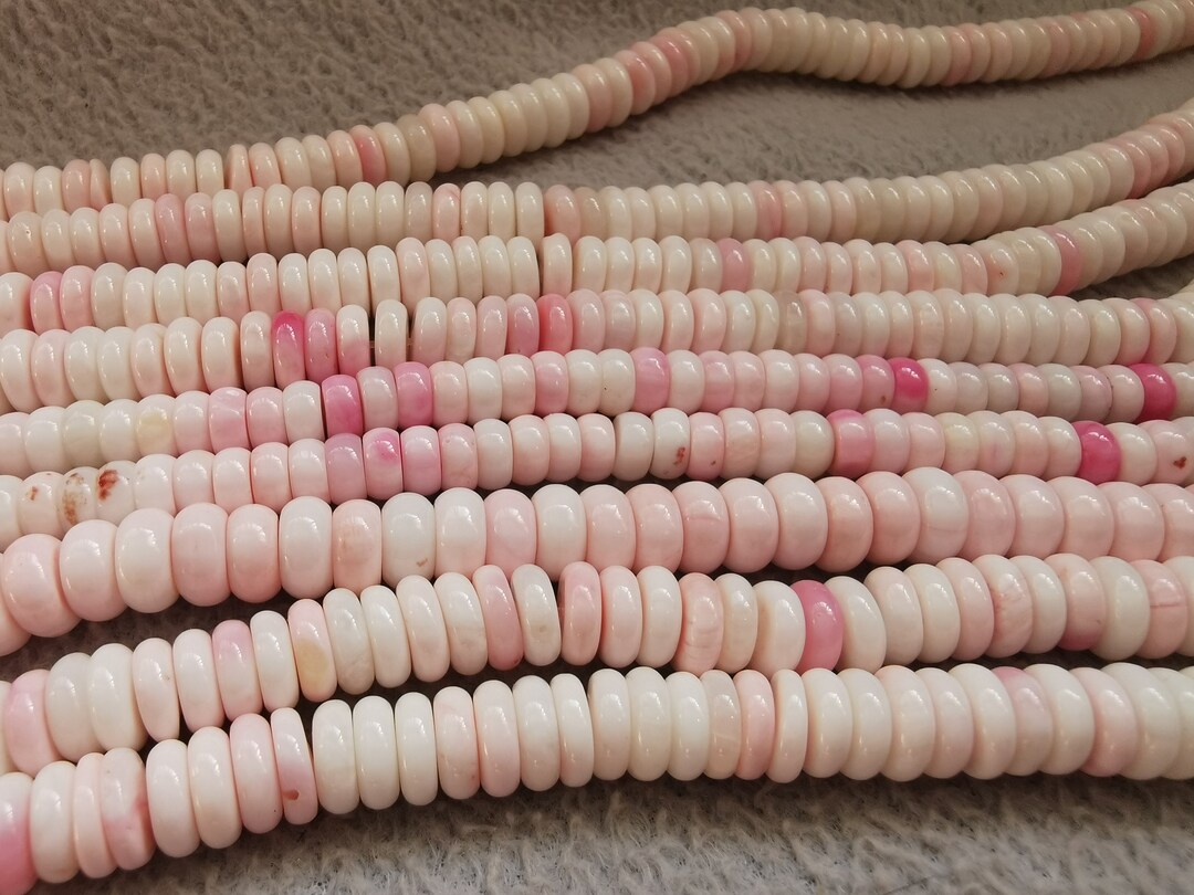 Wholesale Natural Red Conch Shell Beads Rondelle Heishi Bead 6-12mm ...