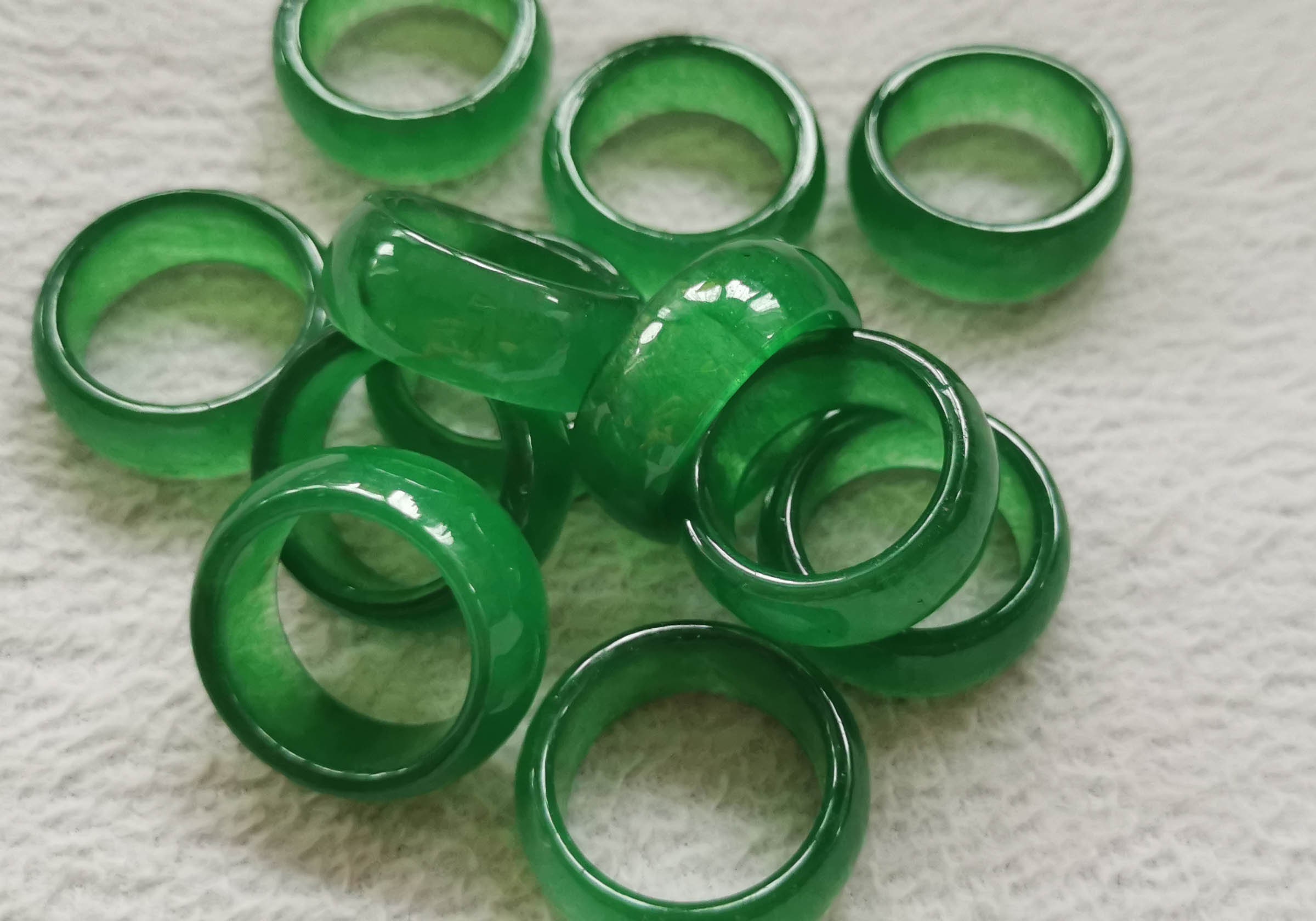 High Quality Canadian Jade Narrow Band Ring 6mm - Ring - Jade Ring ...