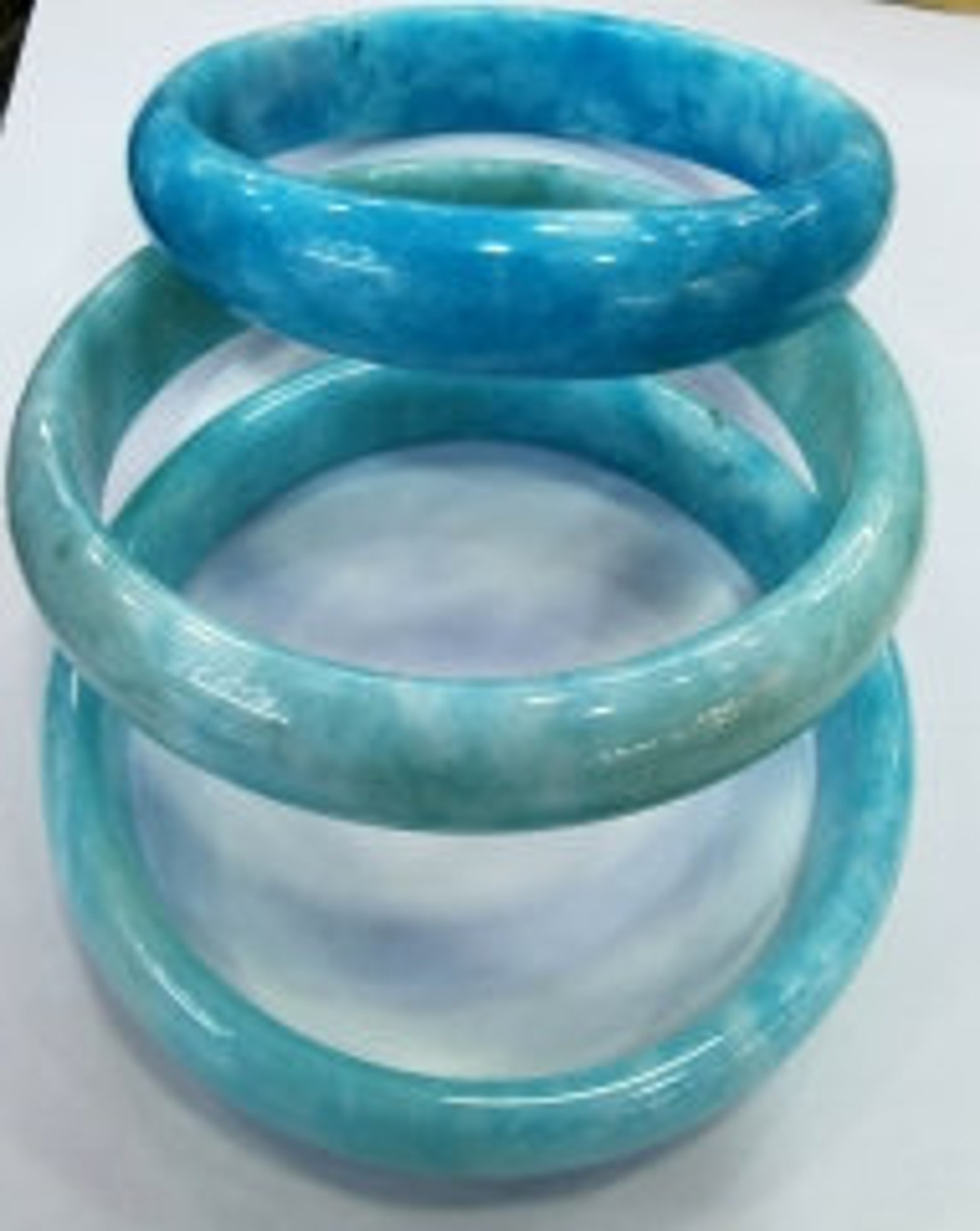 Sugilite purple Larimar blue Swiss blue Jade Bangle Green | Etsy