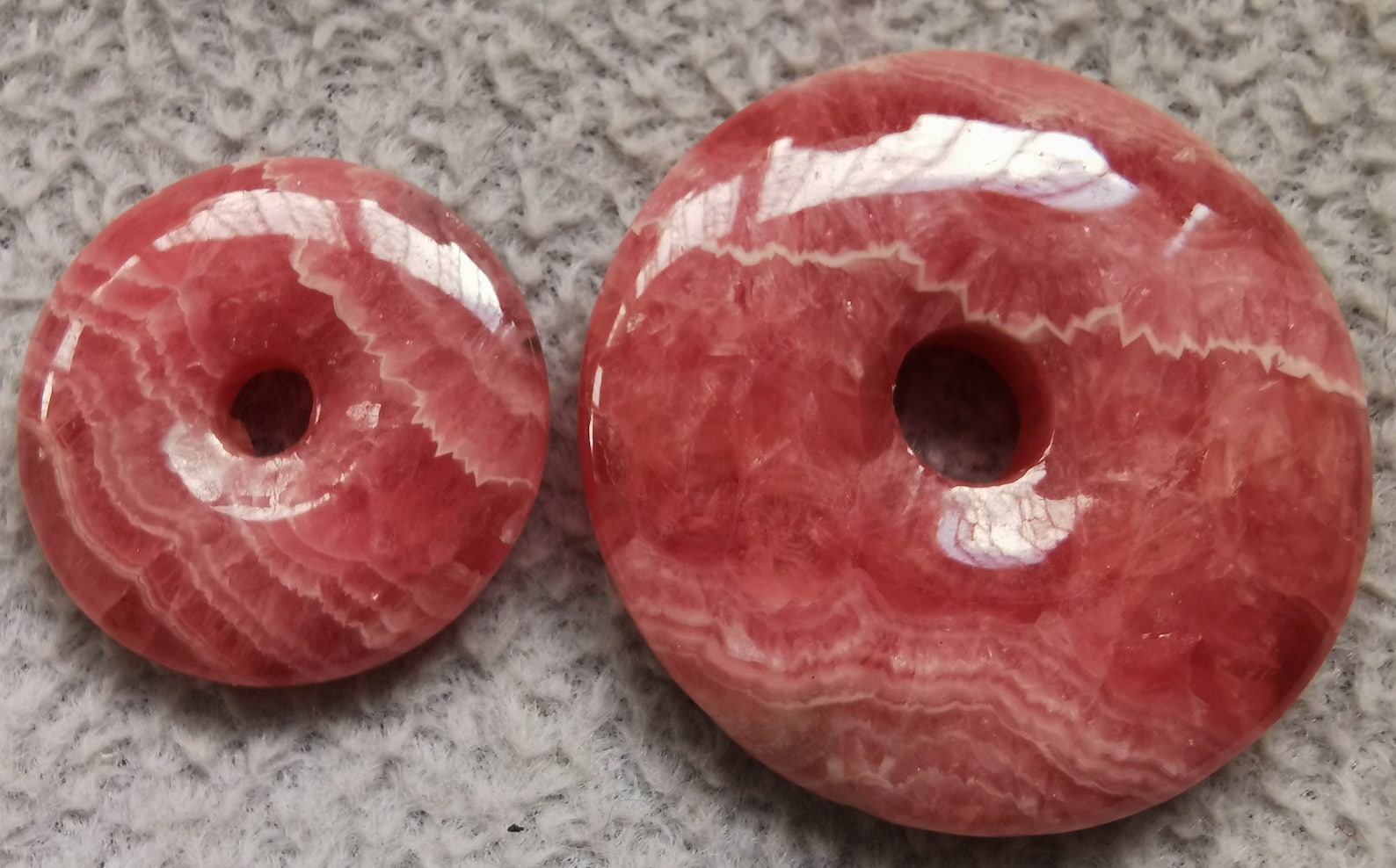 35mm to 15mm Genuine Argentina Rhodochrosite Gemstone Red Pink | Etsy