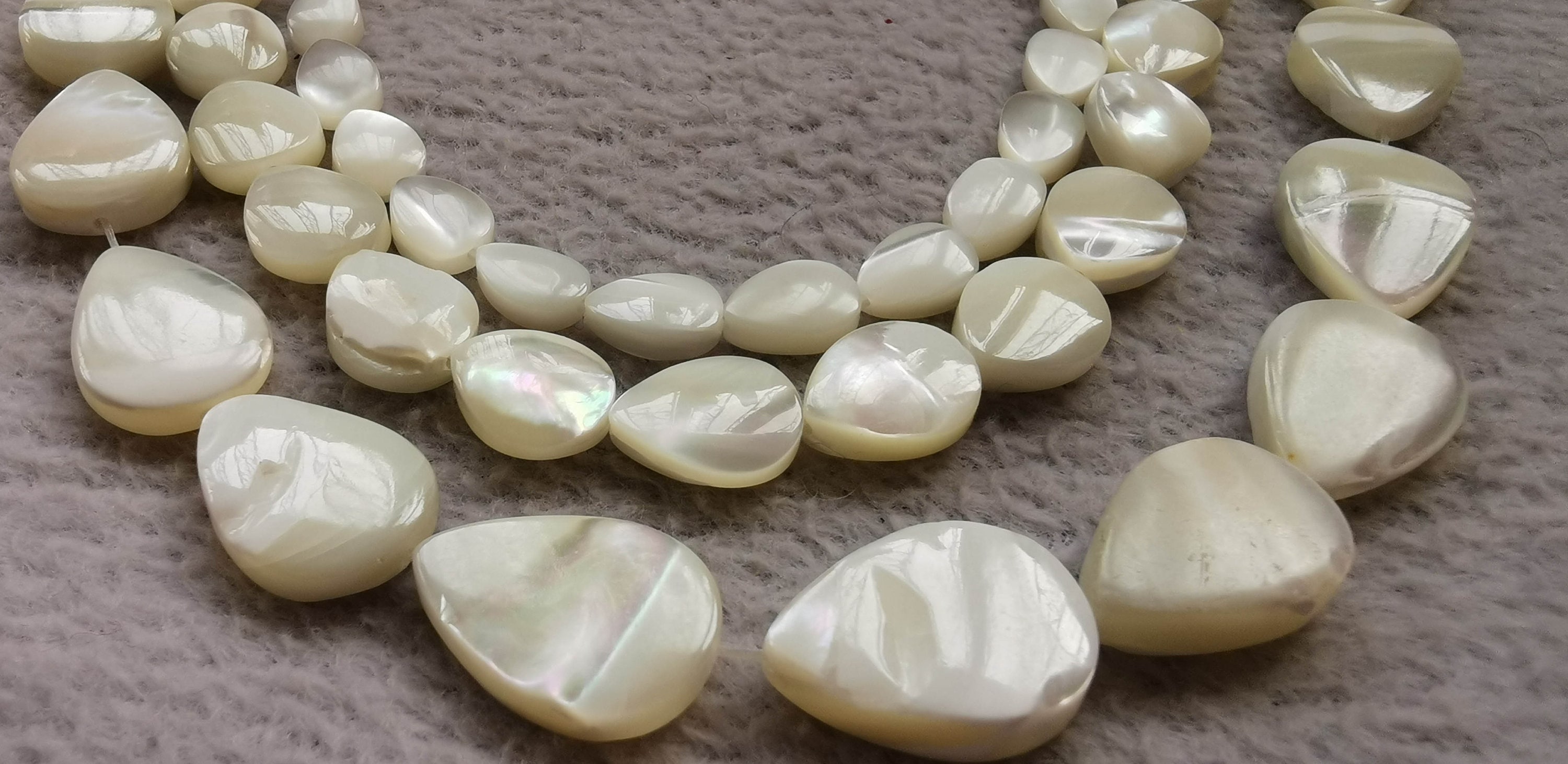 Genuine White MOP Shell Smooth Flat Tear Drop 6x9mm\8x12mm\10x14mm ...