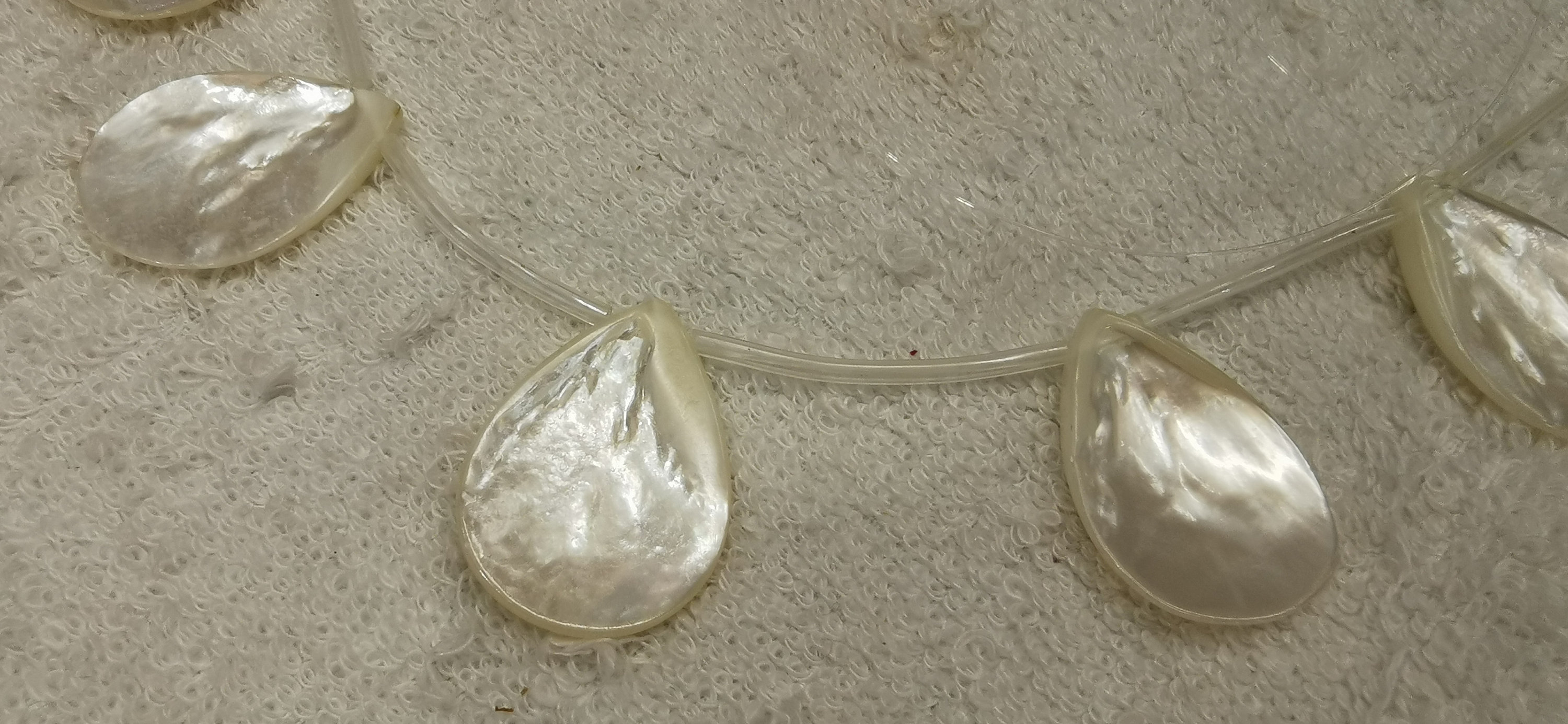 Large Genuine White MOP Shell Smooth Flat Tear Drop 16mm to - Etsy