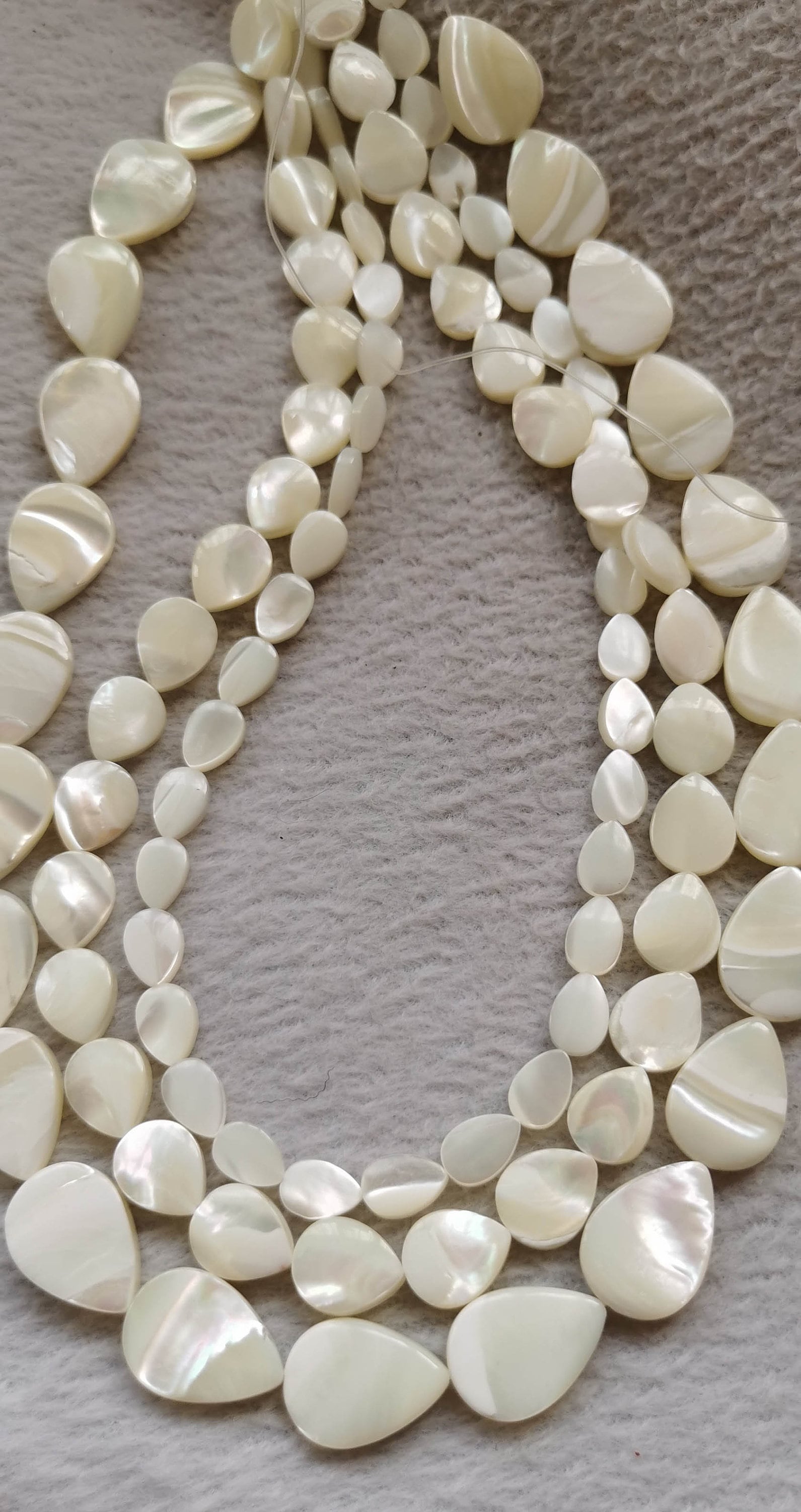 Genuine White MOP Shell Smooth Flat Tear Drop 6x9mm\8x12mm\10x14mm ...