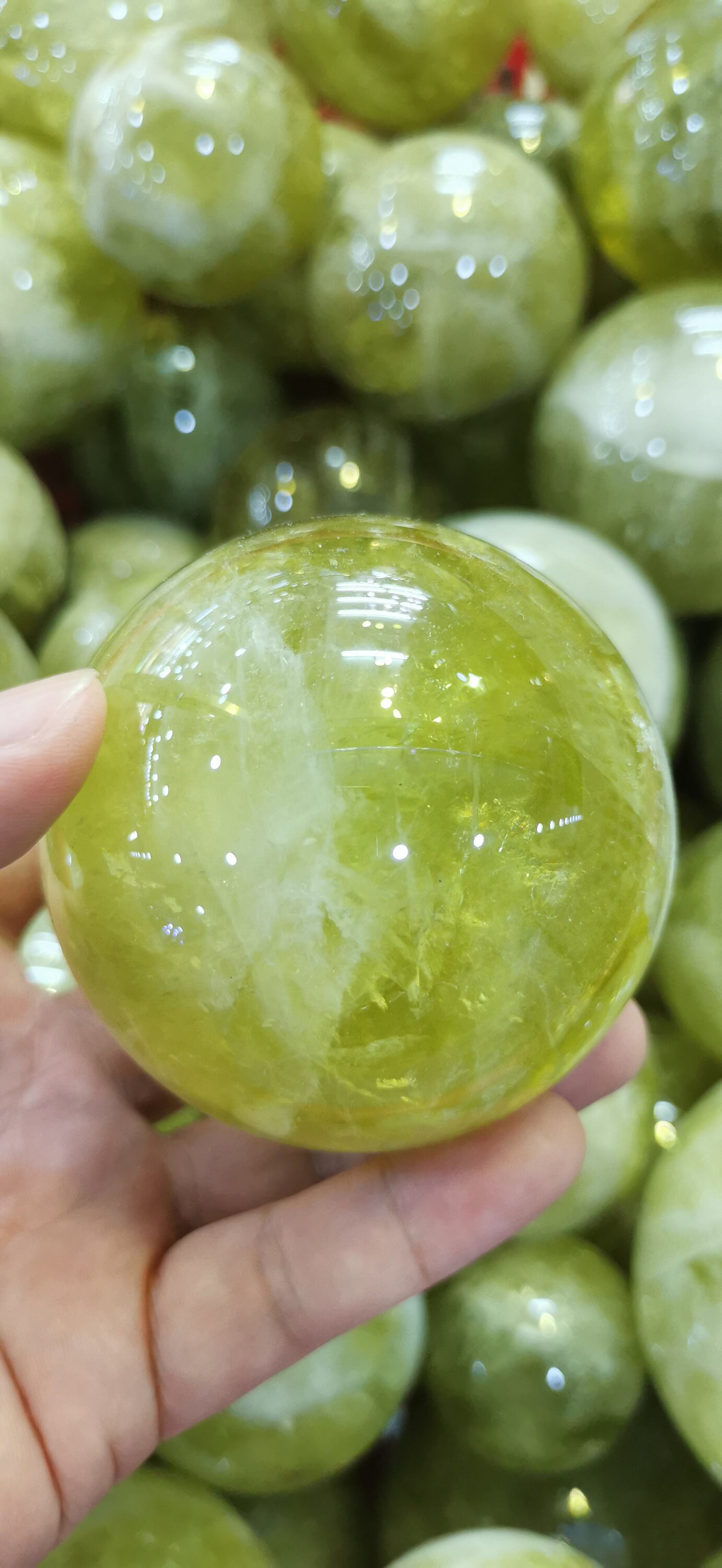 Genuine Chrysoprase Sphere -- Real Stone Sphere Green Jade Healing ...