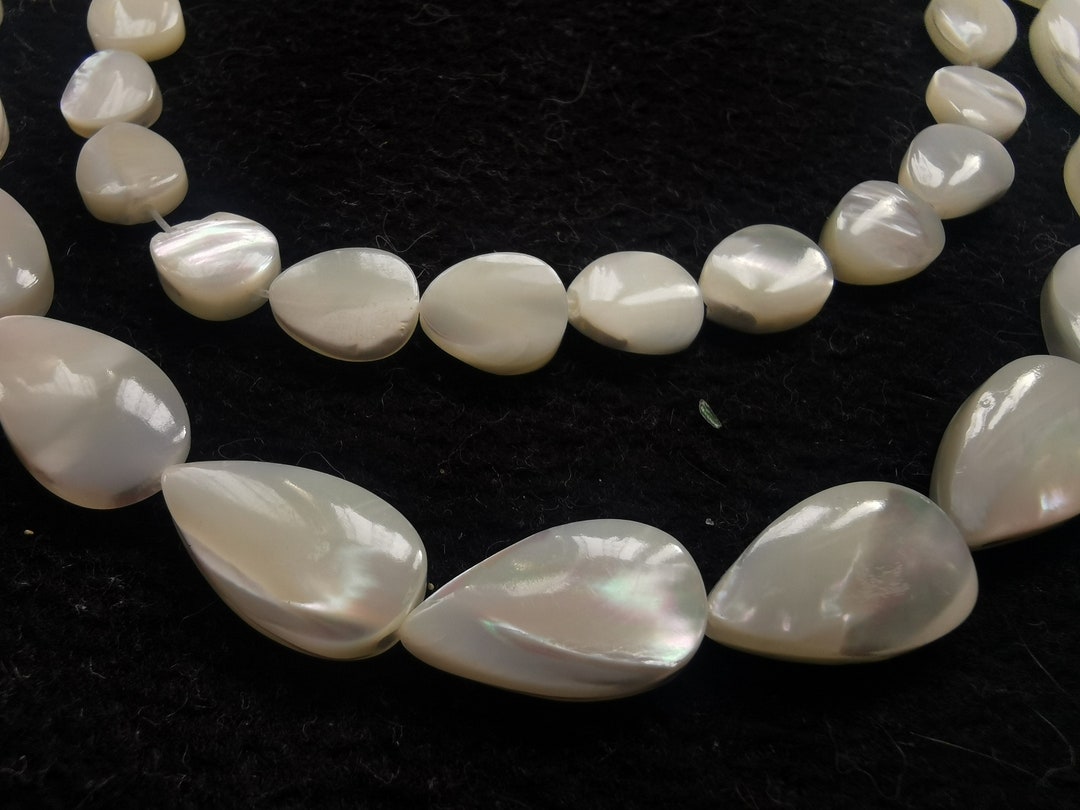 Wholesael Natural White MOP Shell Smooth Flat Tear Drop 6x9mm\8x12mm ...