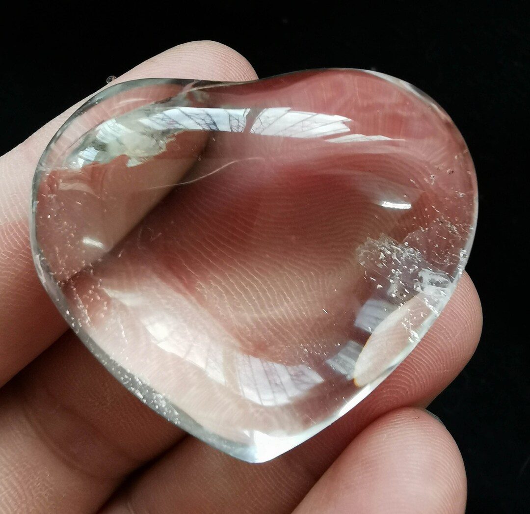 25mm- 60mm Rock Crytal Quartz Heart - Healing Crystal - Healing Stones ...