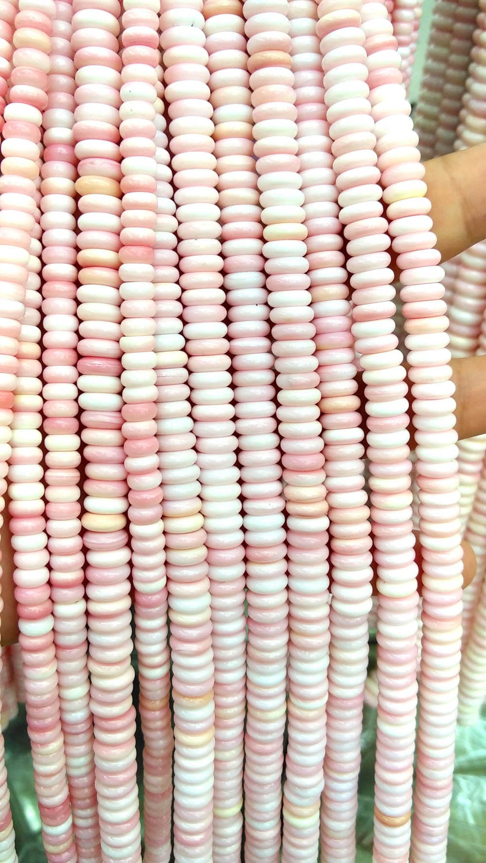 6x3mm Queen Pink Conch Jewelry Round Heishi Wheel Red Shell - Etsy