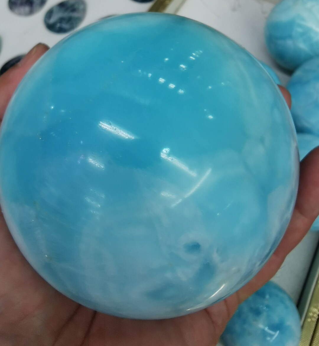 AA Grade --rare Blue Hemimorphite Sphere 30-70mm(3") Ball Gemstone - Etsy