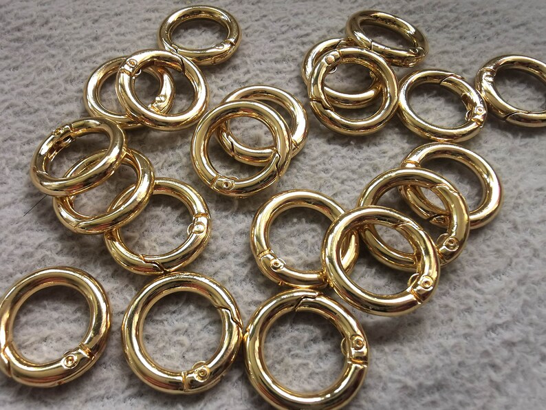 10pcs Spring Gate Ring Push Gate Ring 12mm 18mm 25mm Round | Etsy