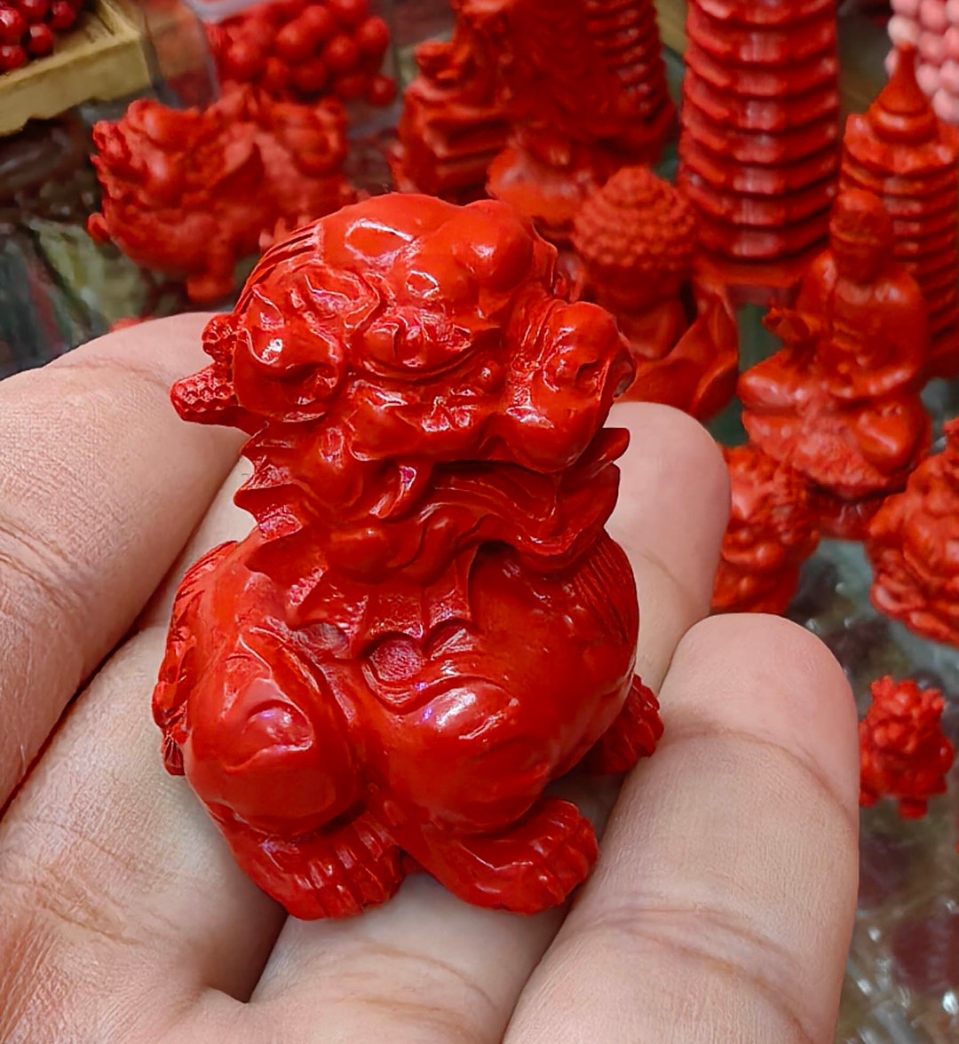 Handmade Chinese Buddha Cinnabar Red Figurines 2-8" Man Statues,mary ...